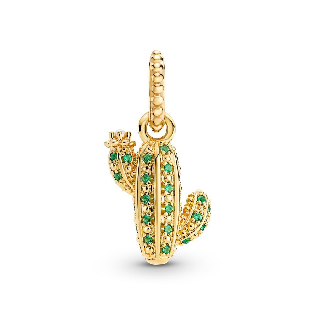 361687C01 | Pandora Gold Moments Pendentif Cactus du Désert Scintillant