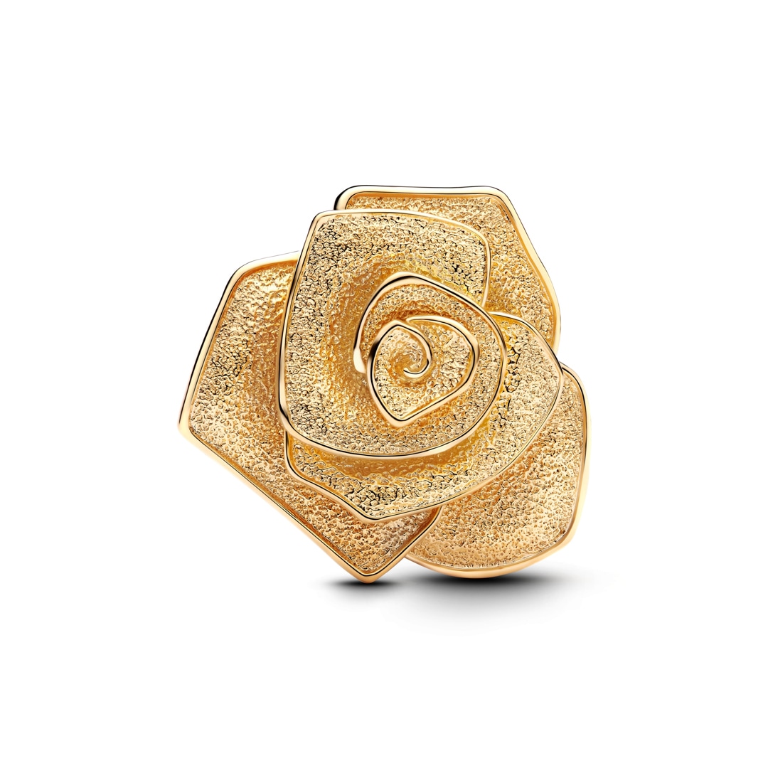 763675C00 | Pandora Gold Moments Rose in Bloom Oversized Charm