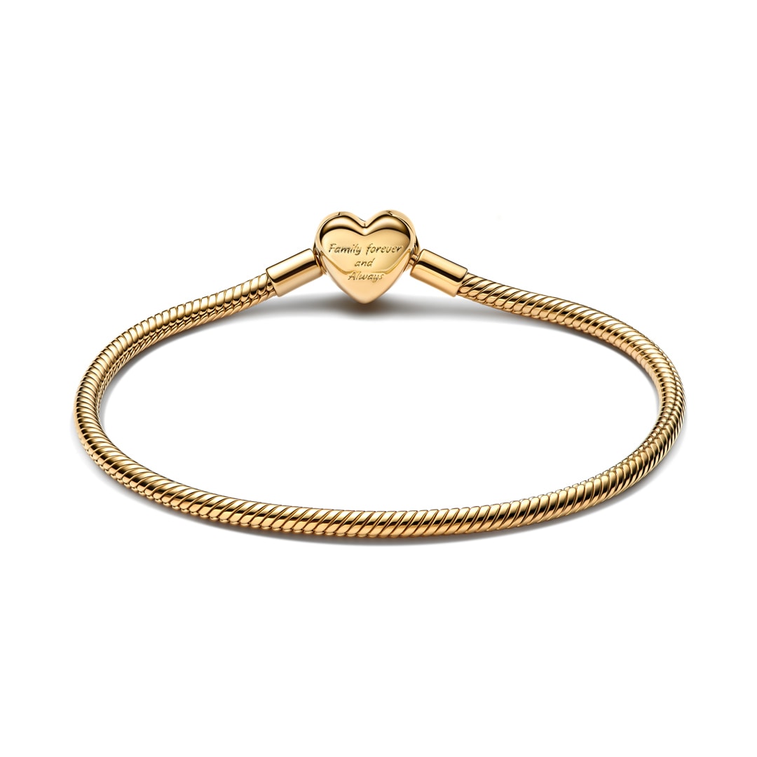 563758C01 | Pandora Gold Moments Sparkling Infinity Heart Clasp Snake ...