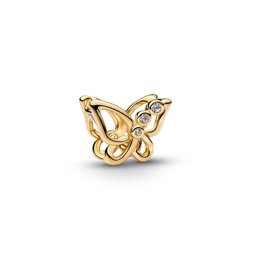 764369C01 | Pandora Gold Moments Charm Papillon Ajouré
