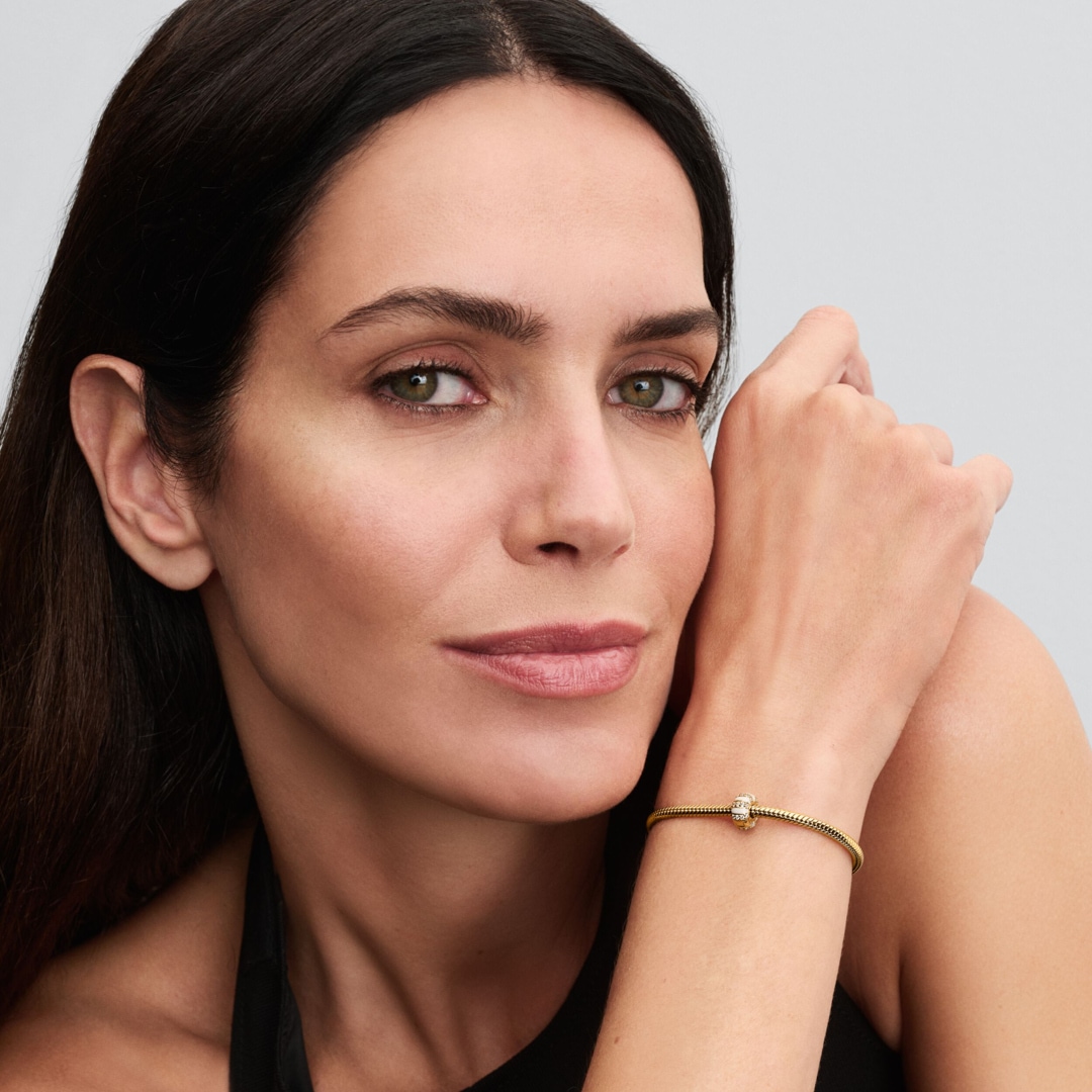 Pandora Gold Moments Steine & Emaille Clip-Charm