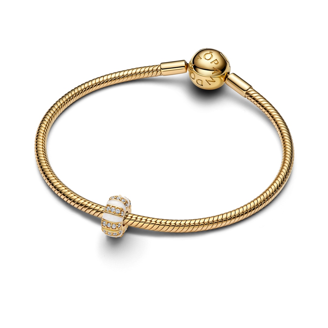 Pandora Gold Moments Steine & Emaille Clip-Charm
