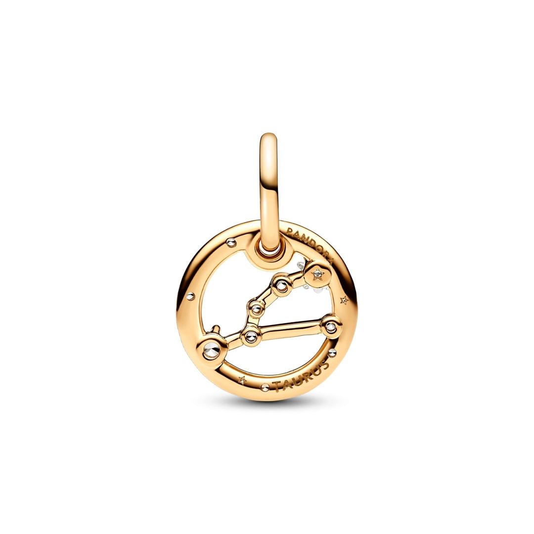 762707C01 | Pandora Gold Moments Charm Pendant Signe du Taureau