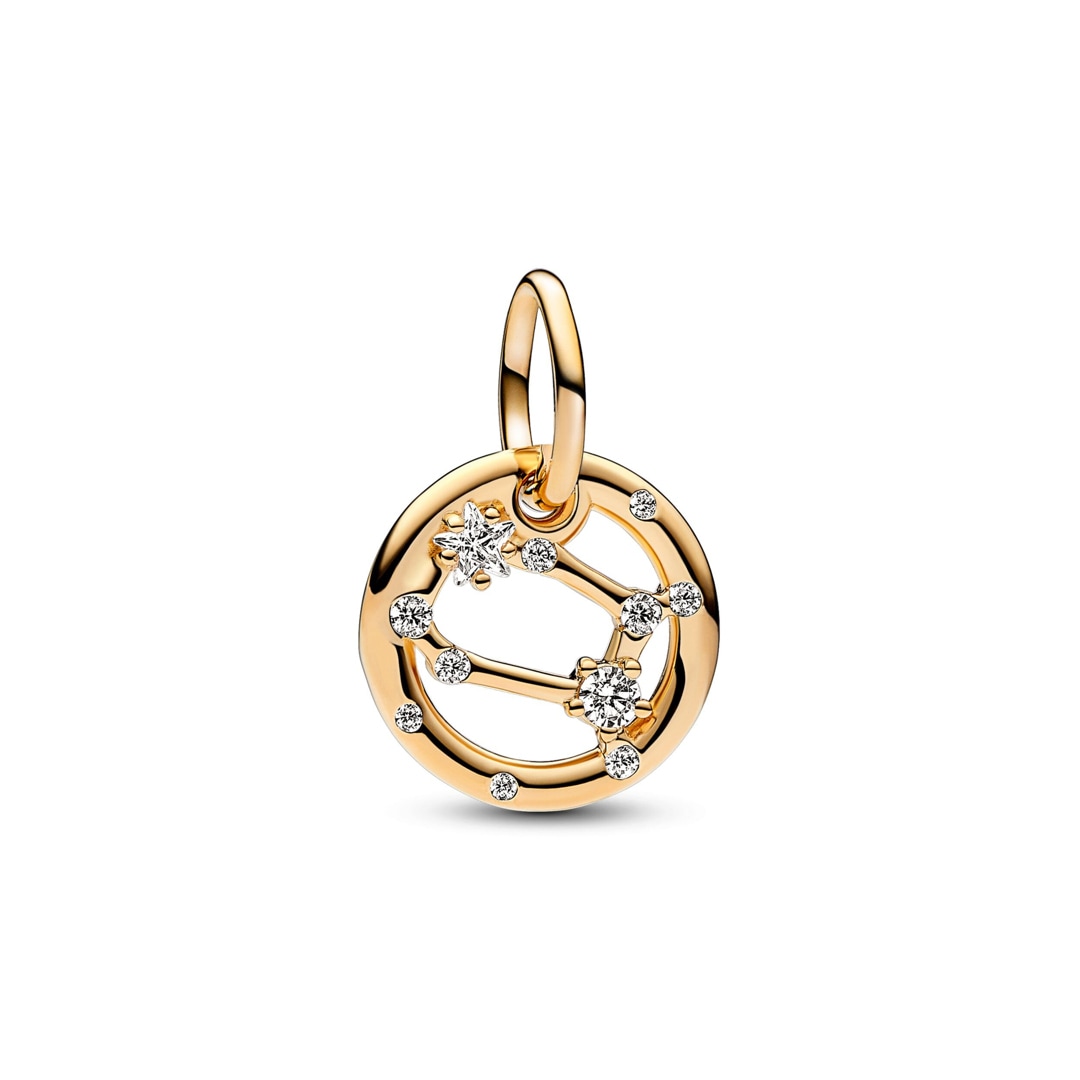 Pandora Gold Moments Sternzeichen Zwillinge Charm-Anhänger