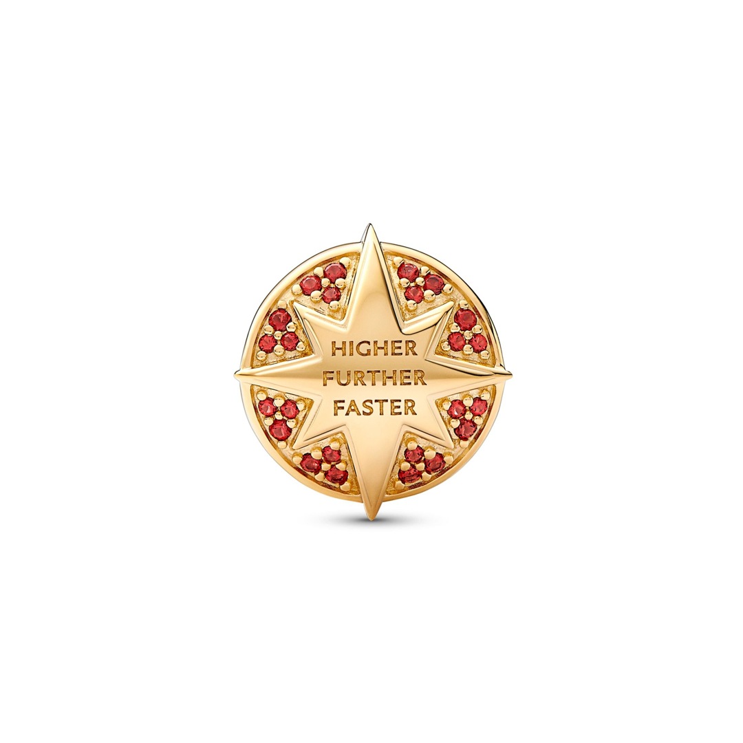 Pandora Gold Moments x Marvel Captain Marvel Insignien Charm
