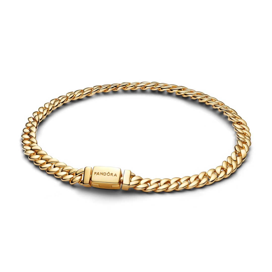 564367C00 | Pandora Gold Timeless Cuban Chain Bracelet