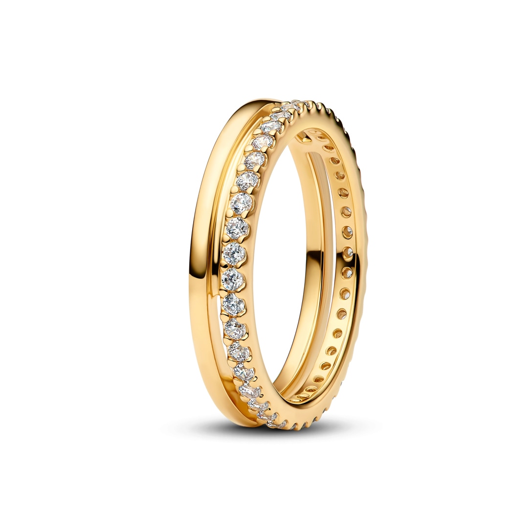 163799C01 | Pandora Gold Timeless Bague Anneau Double