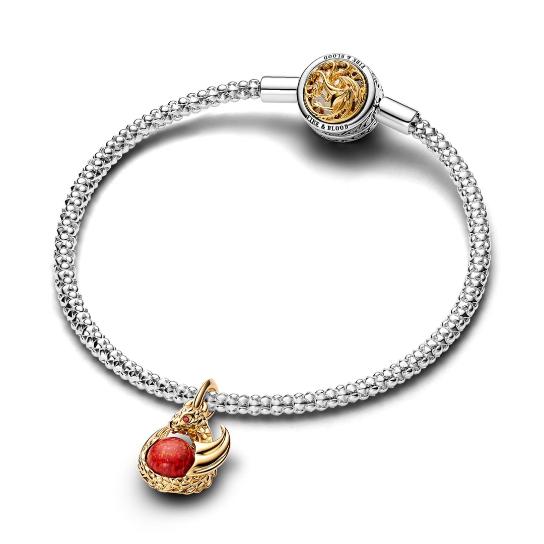 762972C01 | Pandora Gold Moments x Game of Thrones Charm Pendant Feu de ...