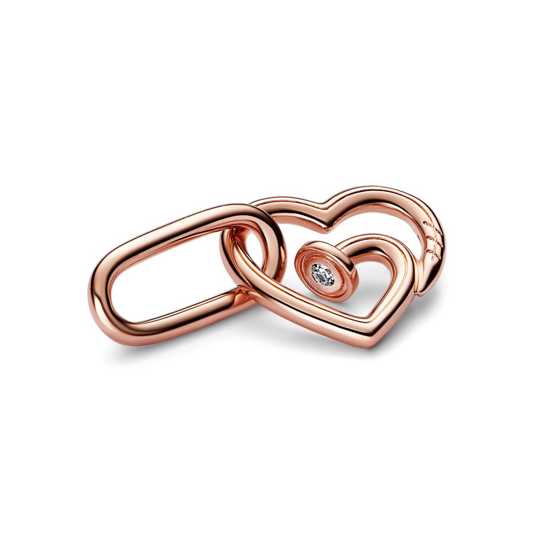 Pandora Rose ME Herzförmiger Nagel Styling-Doppel-Link