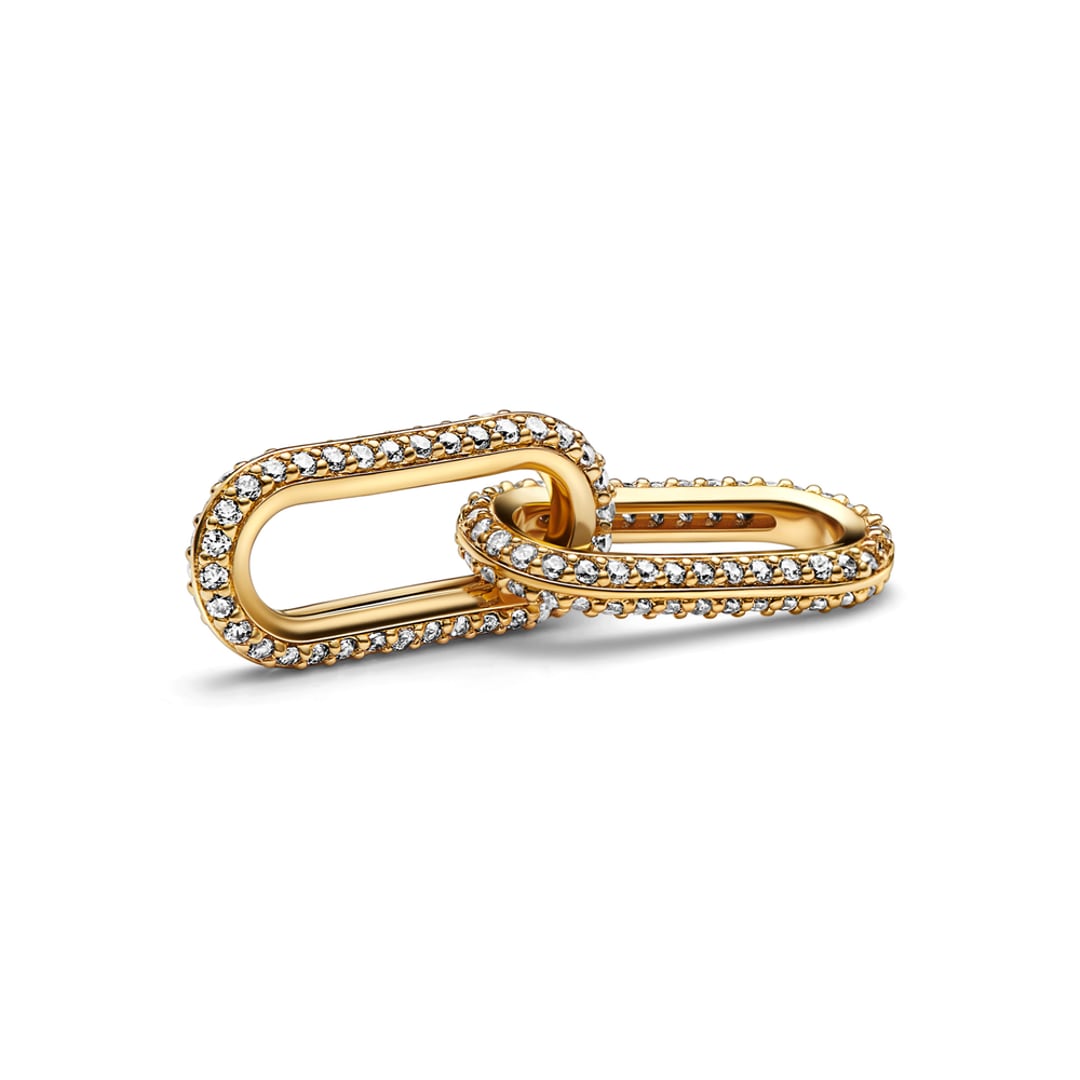 Pandora Gold ME Pavé Doppelter Styling-Link