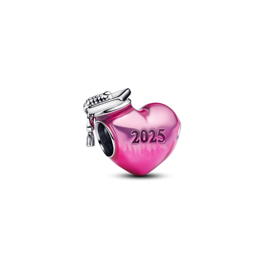 Pandora Moments Abschluss-Herz-Charm 2025 925 Silber
