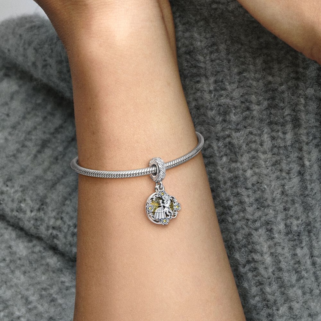 799014C01 | Pandora Moments Charm Pendant Disney La Belle et La Bête en ...