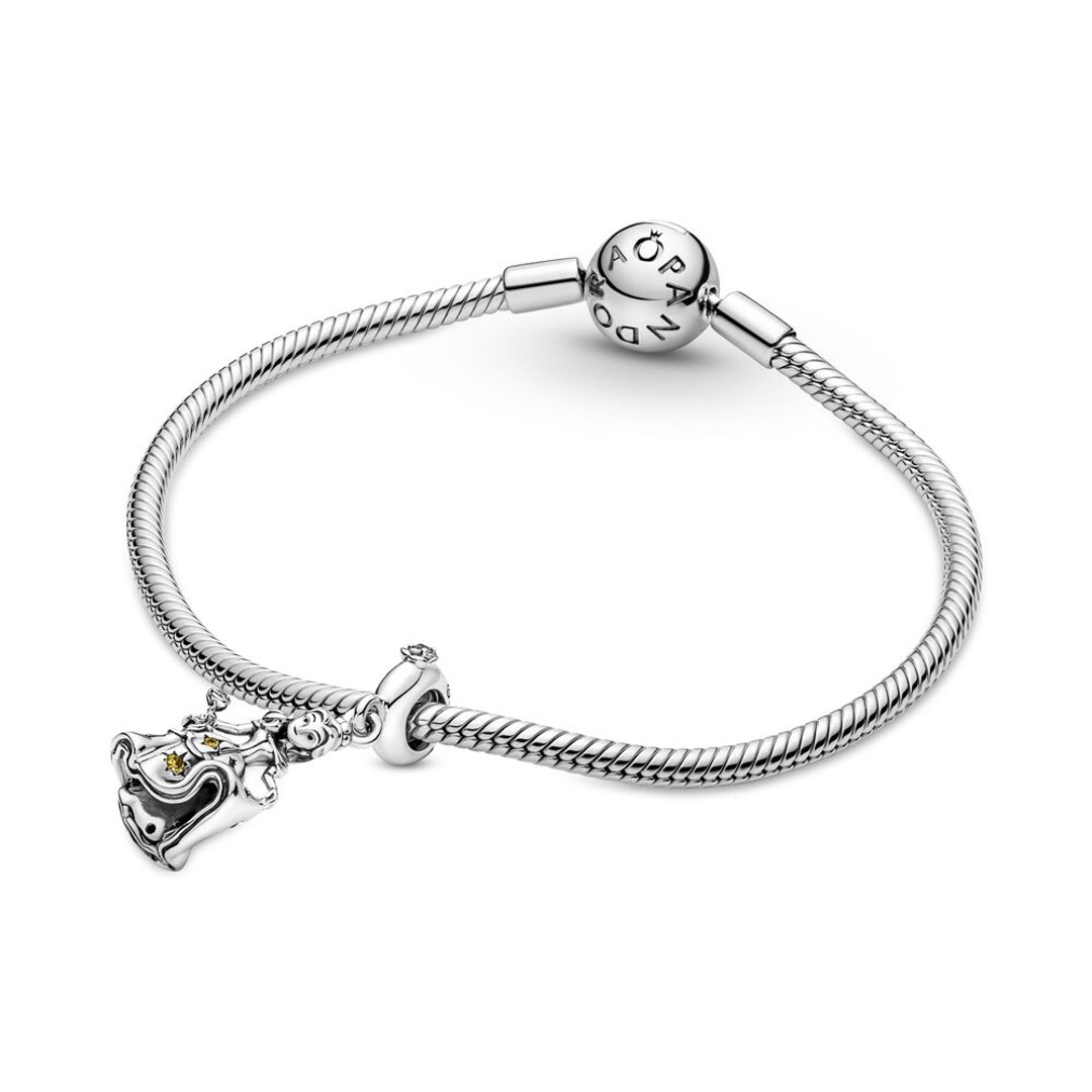 790014C01 | Pandora Moments Charm Pendant Disney La Belle et La Bête La ...