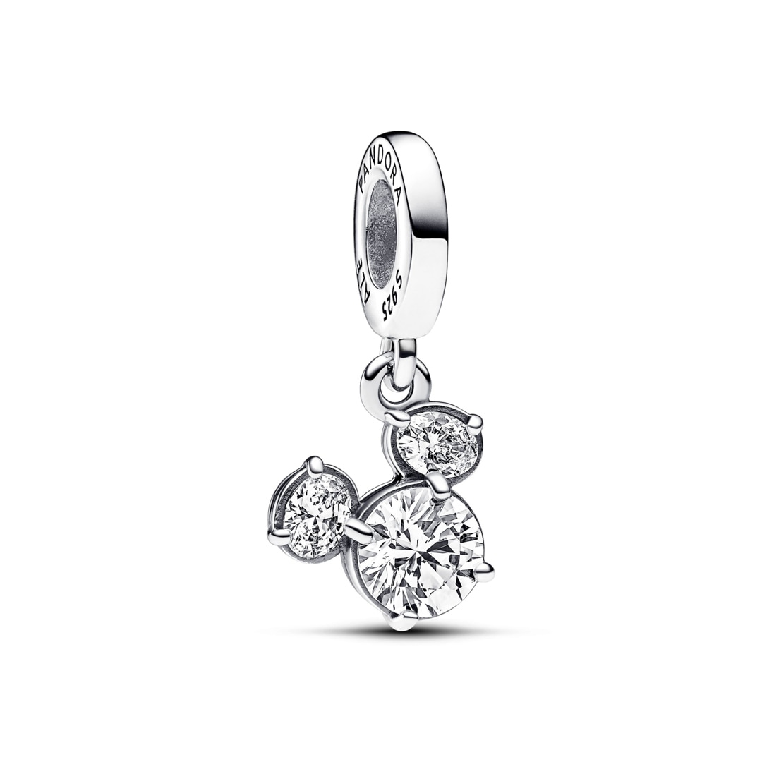 Pandora Moments Disney Micky Maus Funkelnder Kopf Sil­hou­et­te Charm ...