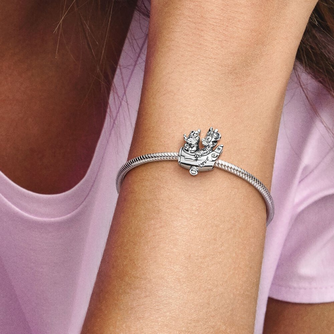 Pandora Moments Disney Micky Maus & Minnie Maus Flugzeug Charm
