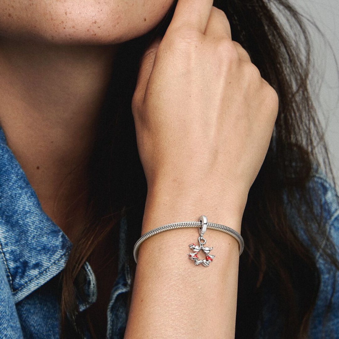Pandora Moments Disney Micky Maus und Minnie Maus Kuss Charm-Anhänger