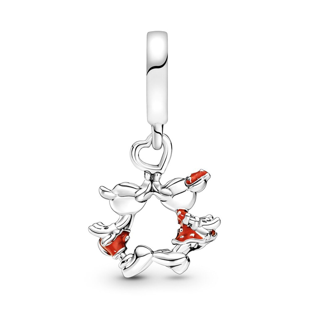 Pandora Moments Disney Micky Maus und Minnie Maus Kuss Charm-Anhänger