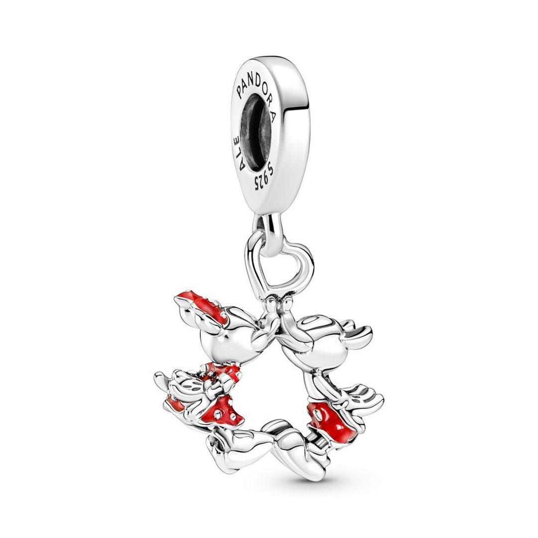 Pandora Moments Disney Micky Maus und Minnie Maus Kuss Charm-Anhänger