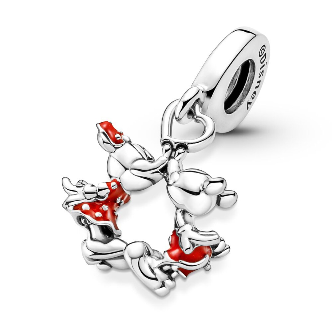Pandora Moments Disney Micky Maus und Minnie Maus Kuss Charm-Anhänger