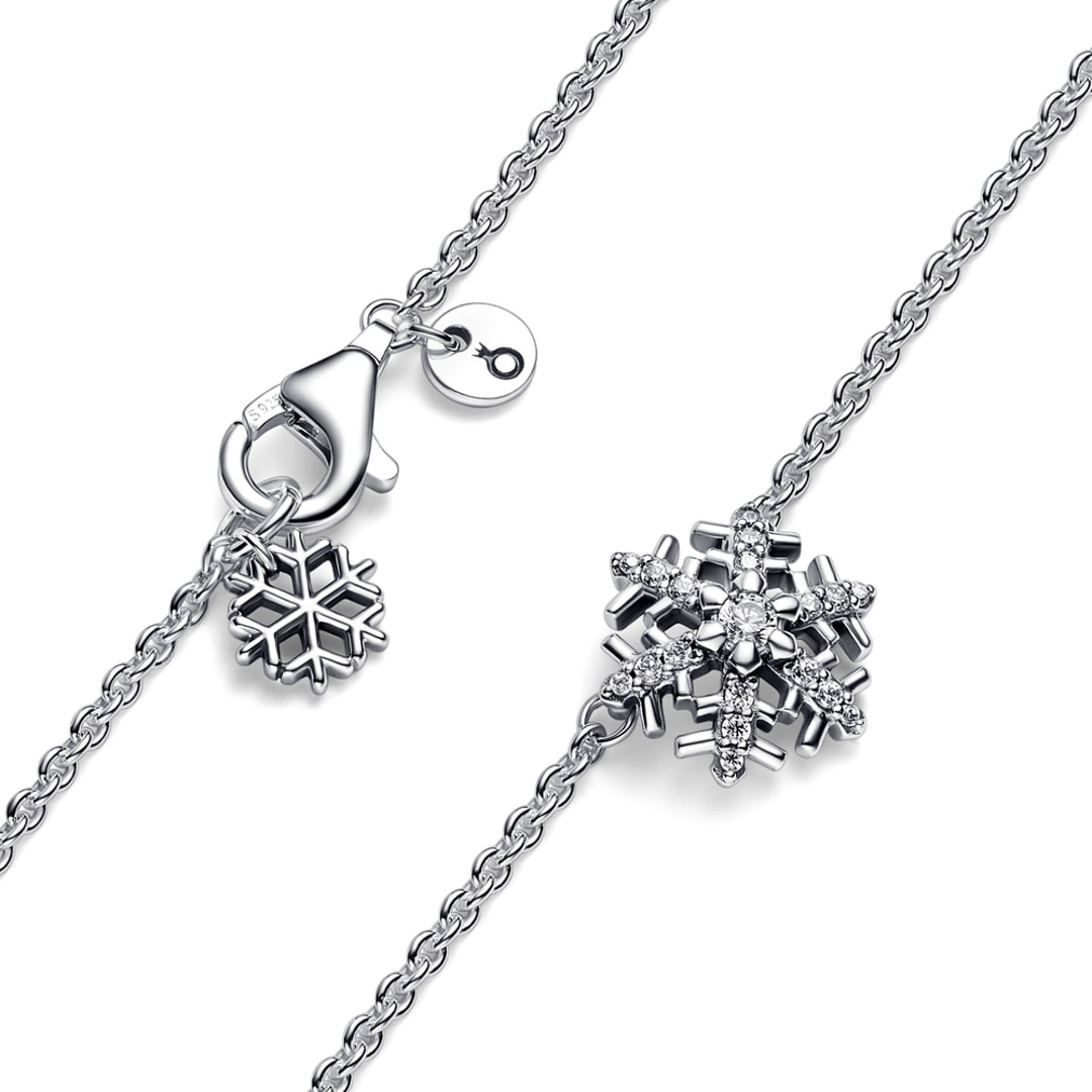 392371C01-45 | Pandora Moments Collier Pendentif Flocon de Neige ...