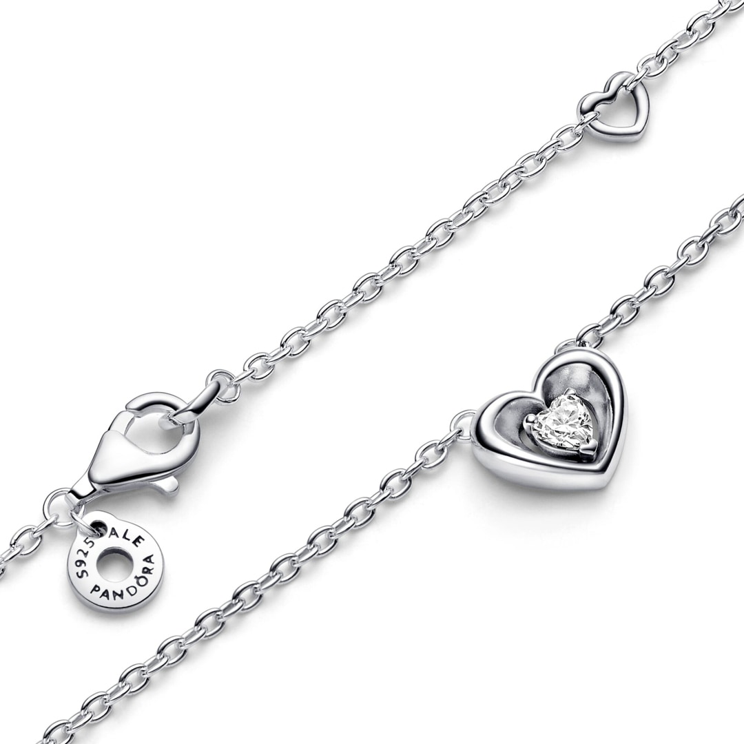 392494C01-45 | Pandora Moments Collier Pendant Cœur Rayonnant & Pierre ...
