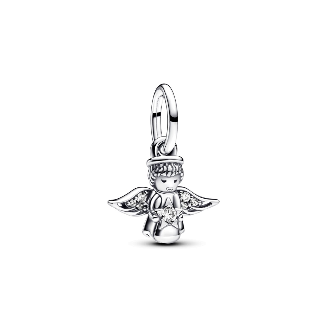 793598C01 | Pandora Moments Sparkling Angel Dangle Charm 925 Silver