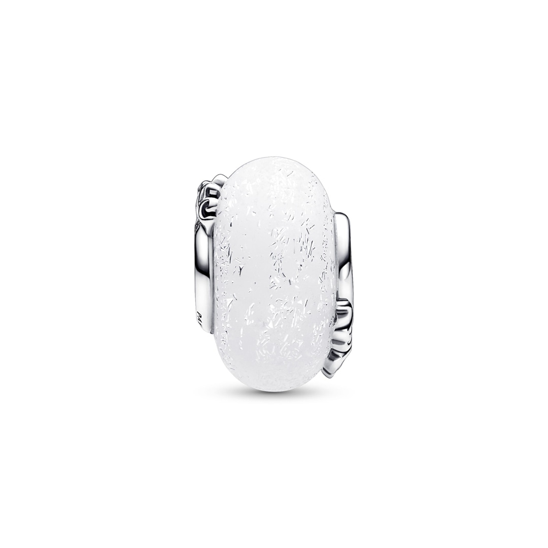 792655C00 | Pandora Moments Charm Mum & Love en Verre de Murano Blanc ...