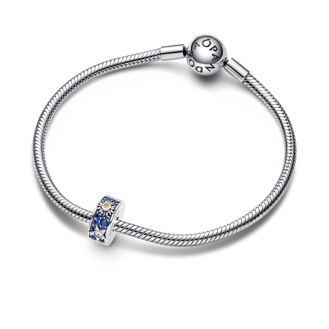 Pandora Moments Himmlische Sonne, Stern & Mond Clip-Charm 925 Silber