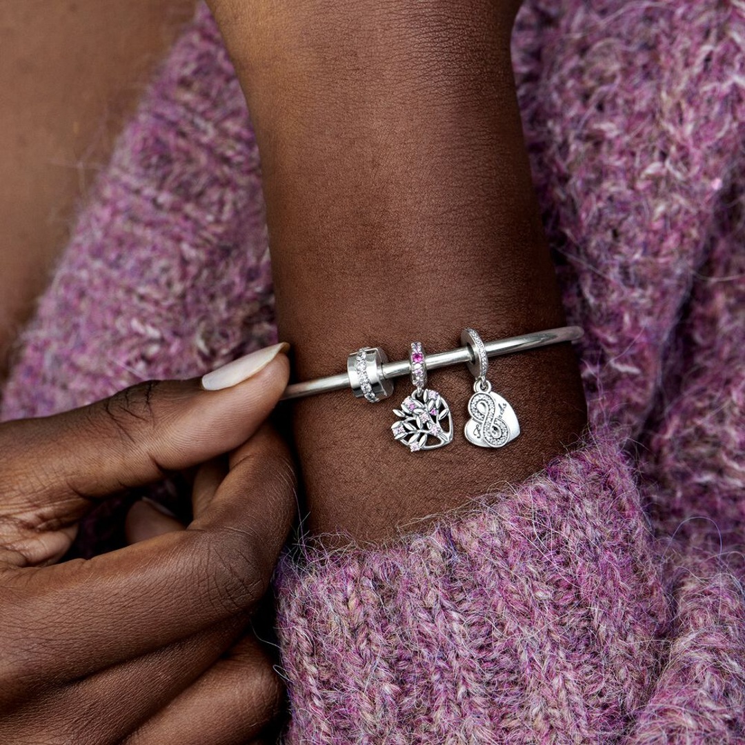 791972CZ | Pandora Moments Charm Clip Rangée Scintillante Incolore 925 ...