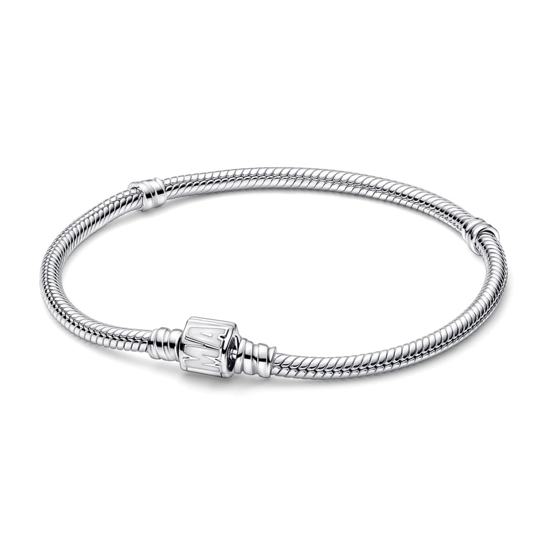 Pandora Moments Marvel Logo-Verschluss Schlangen-Gliederarmband