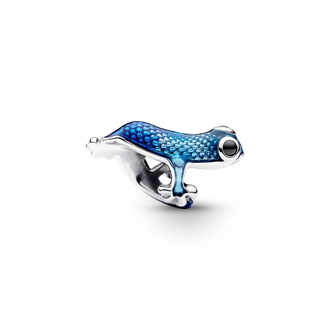 792701C01 | Pandora Moments Charm Gecko Bleu Métallique 925 Argent