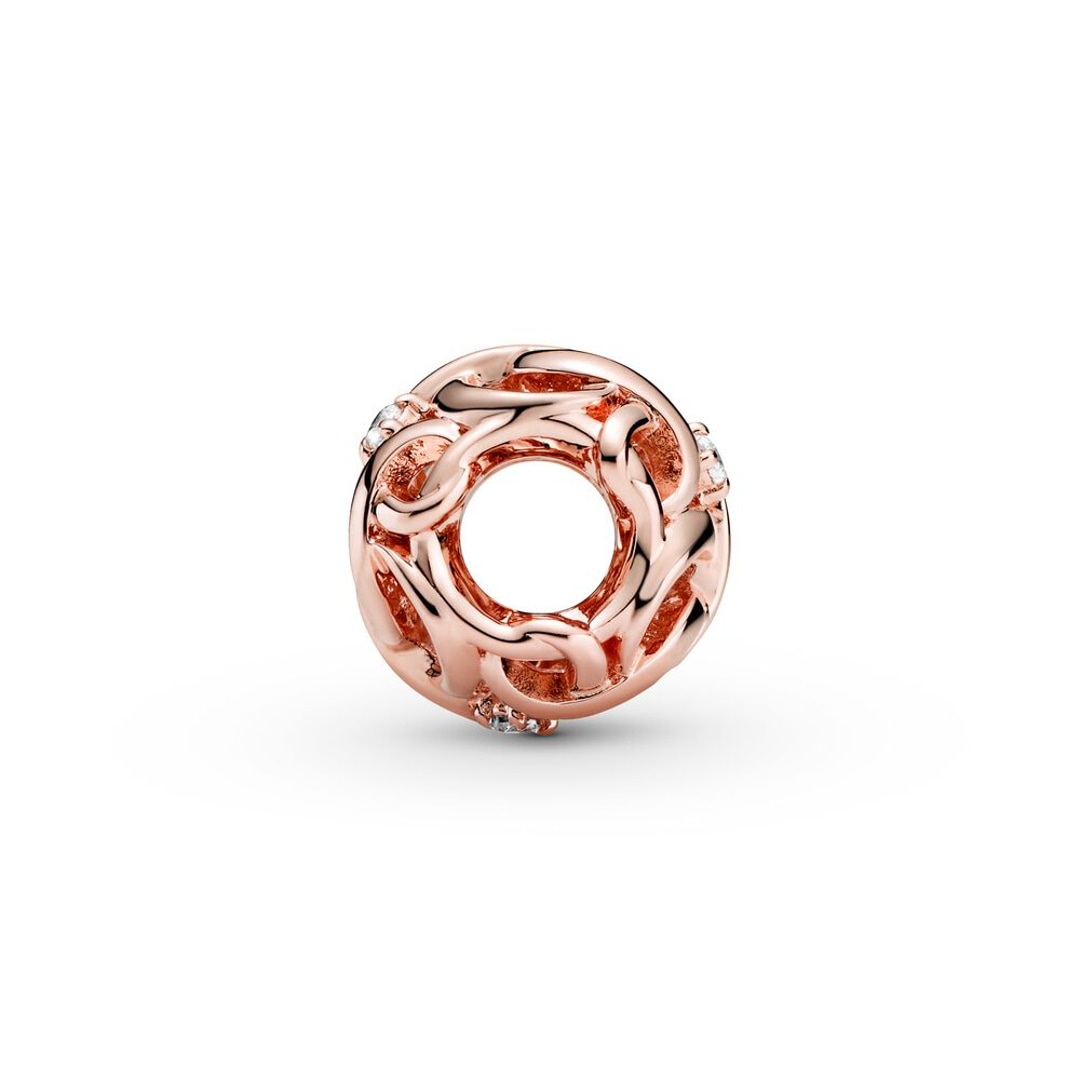 788824C01 | Pandora Rose Moments Charm Tresse de l'Infini Ajouré