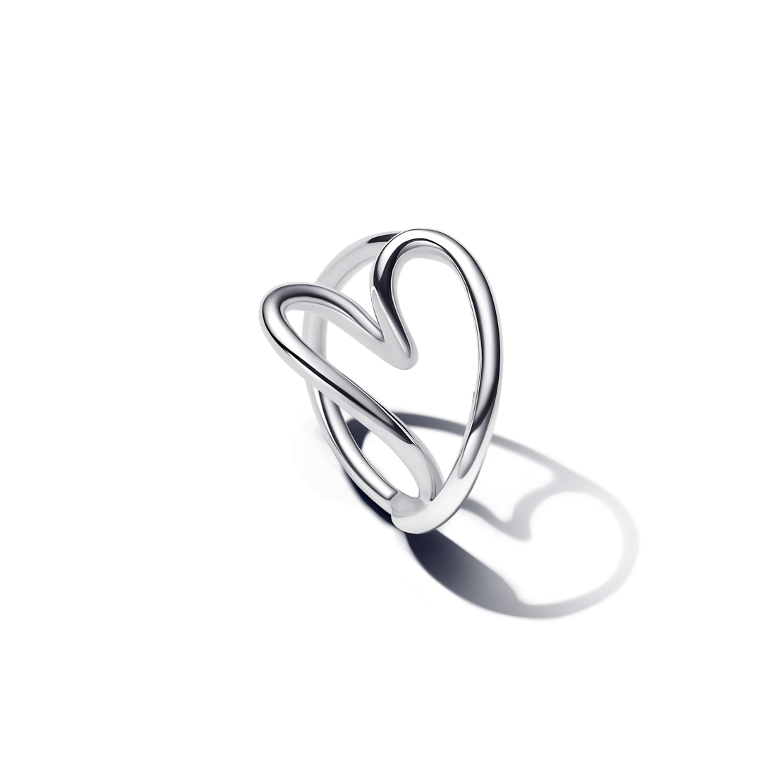 193288C00 | Pandora Moments Organically Shaped Heart Ring 925 Silver