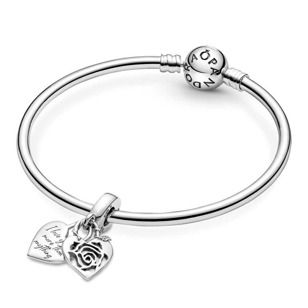 790086C00 | Pandora Moments Charm Pendant Cadenas Cœur Rose