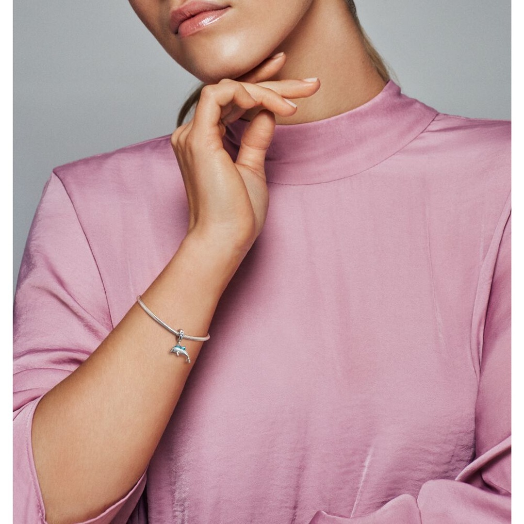 798947C01 | Pandora Moments Charm Pendant Dauphin Chatoyant