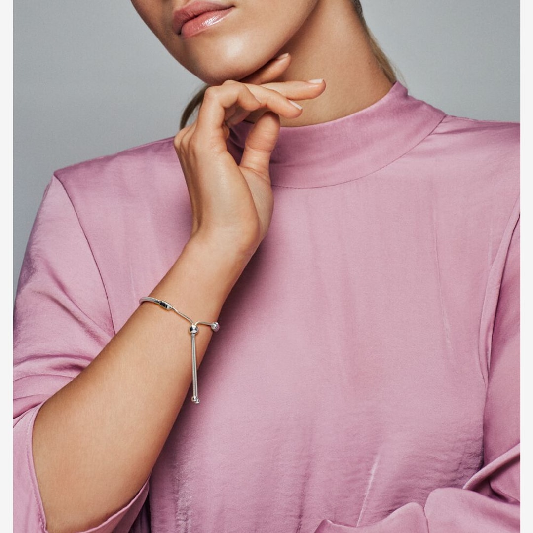 Pandora Moments Schlangen-Gliederarmband mit Schiebeverschluss