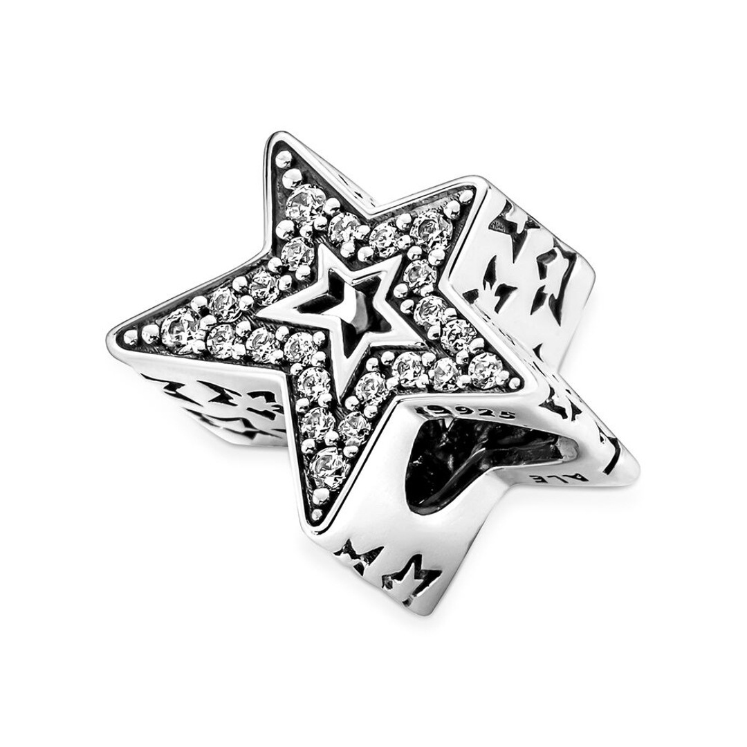 790016C01 | Pandora Moments Charm Étoile Asymétrique Scintillante