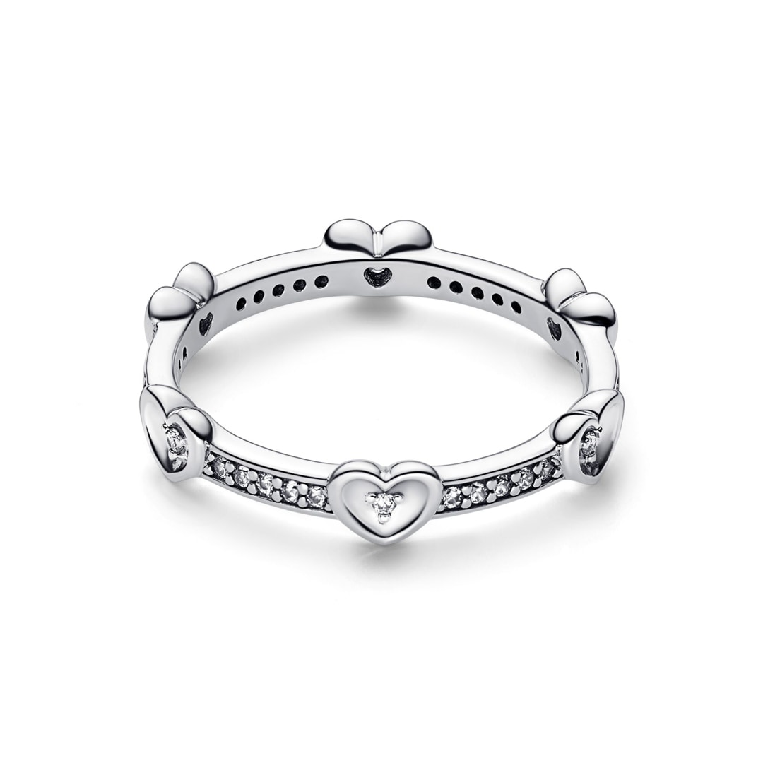 192496C01 | Pandora Moments Bague Cœurs Scintillants