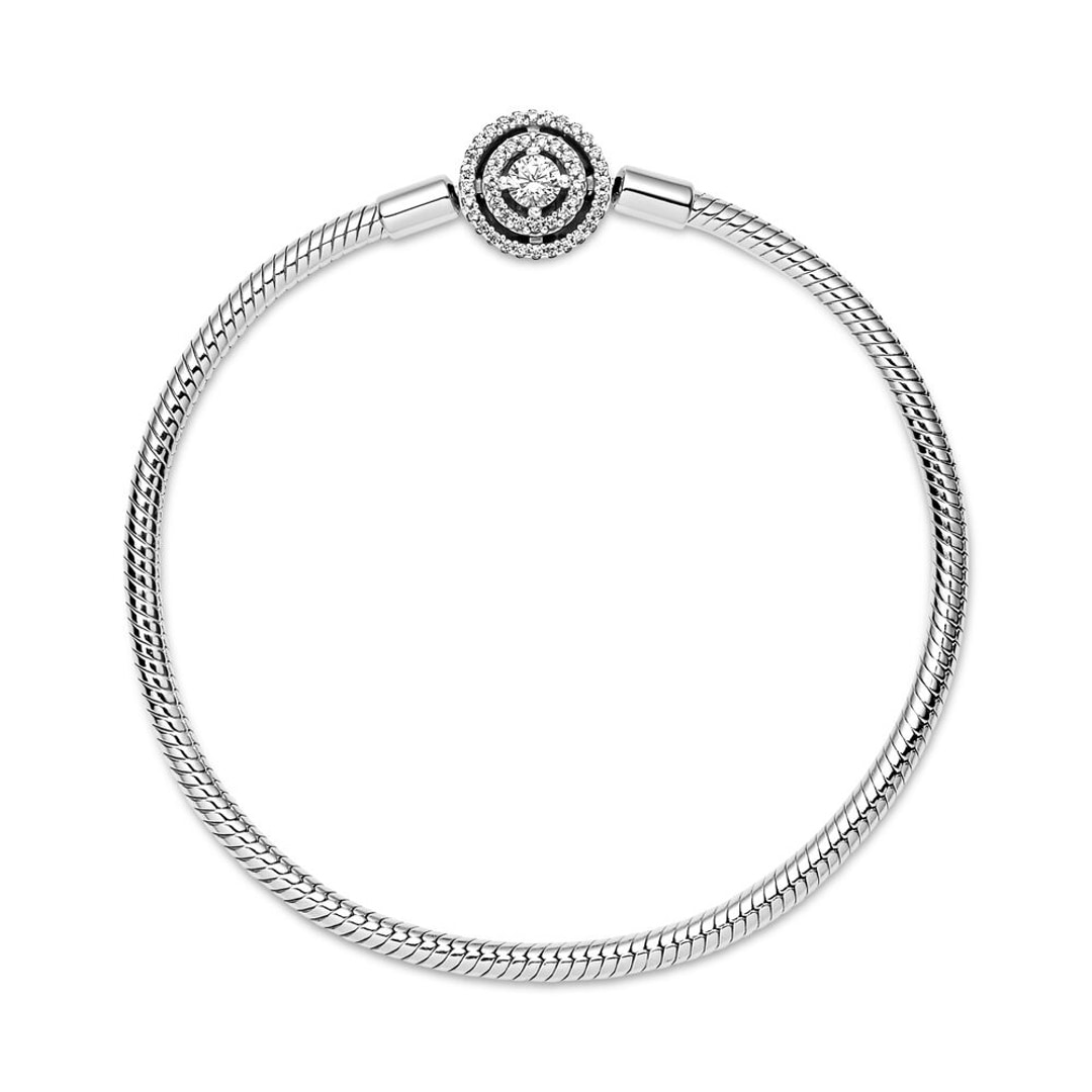 590038C01 | Pandora Moments Bracelet Maille Serpent Halo