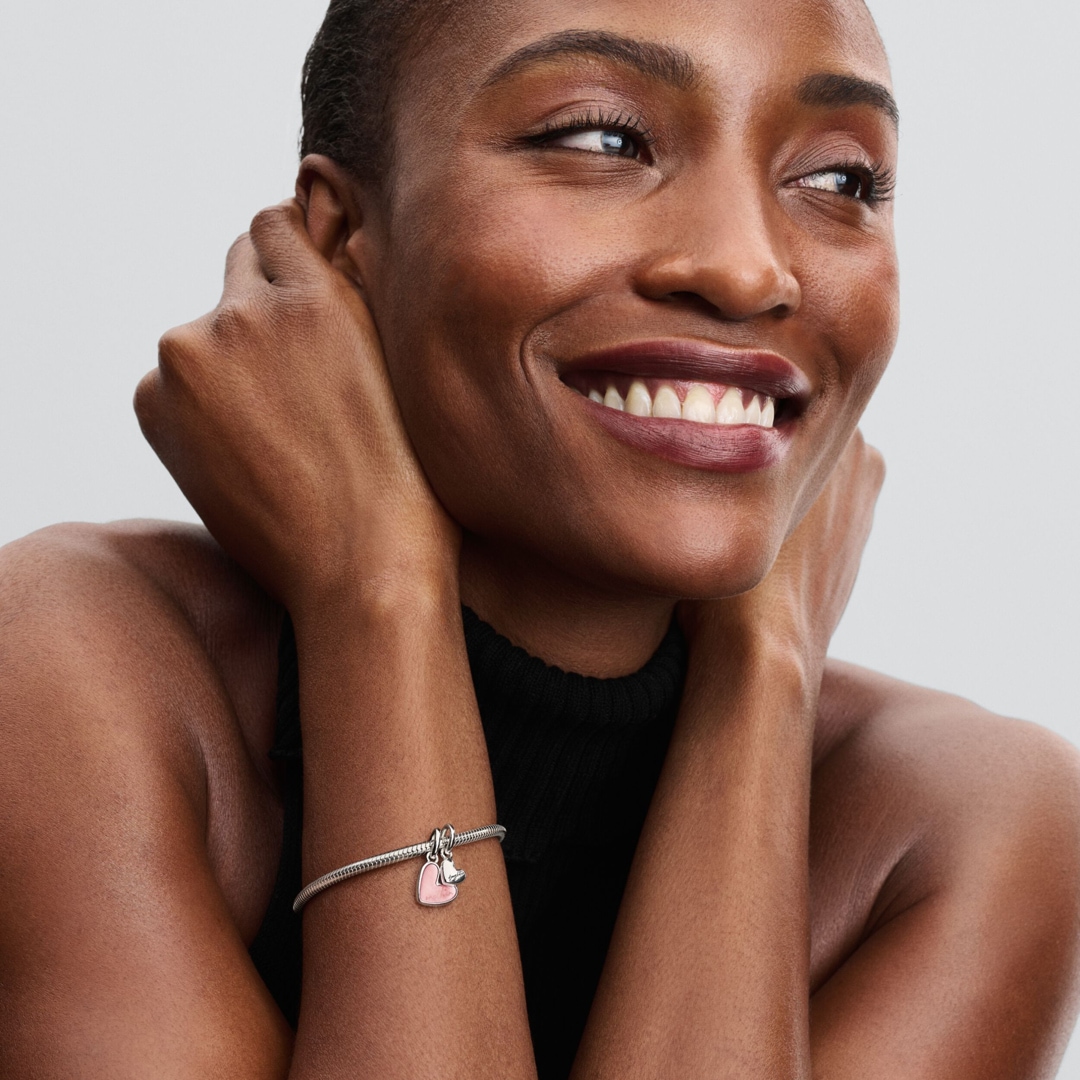 Pandora Moments Teilbarer Mutter & Tochter Charm-Anhänger 925 Silber