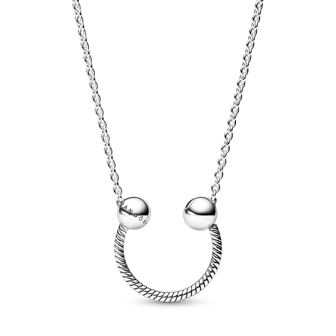 392747C00-45 | Pandora Moments U-shape Charm Pendant Necklace 925 Silver
