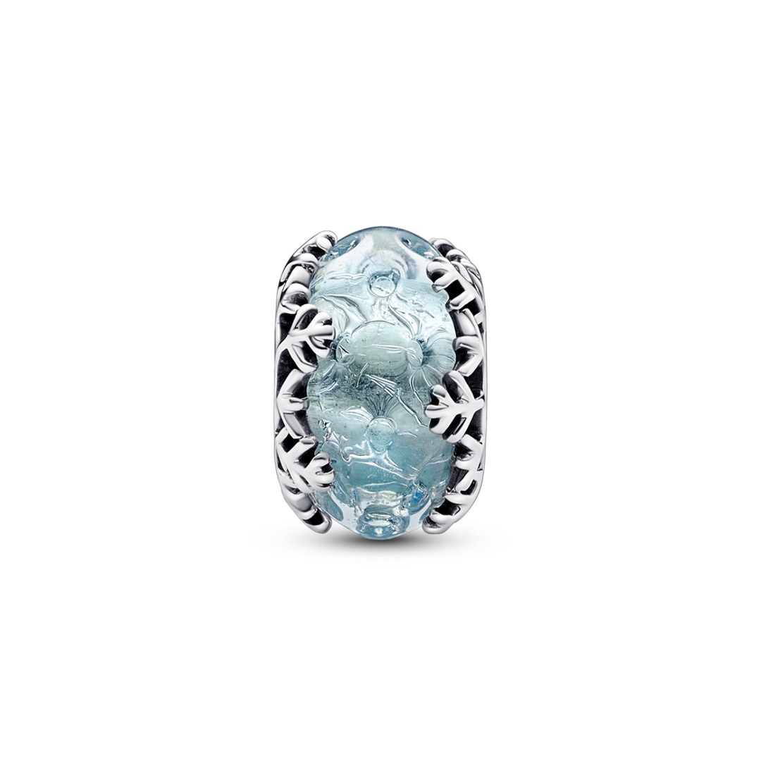 792377C00 | Pandora Moments Charm Murano Flocon de Neige Bleu Hiver