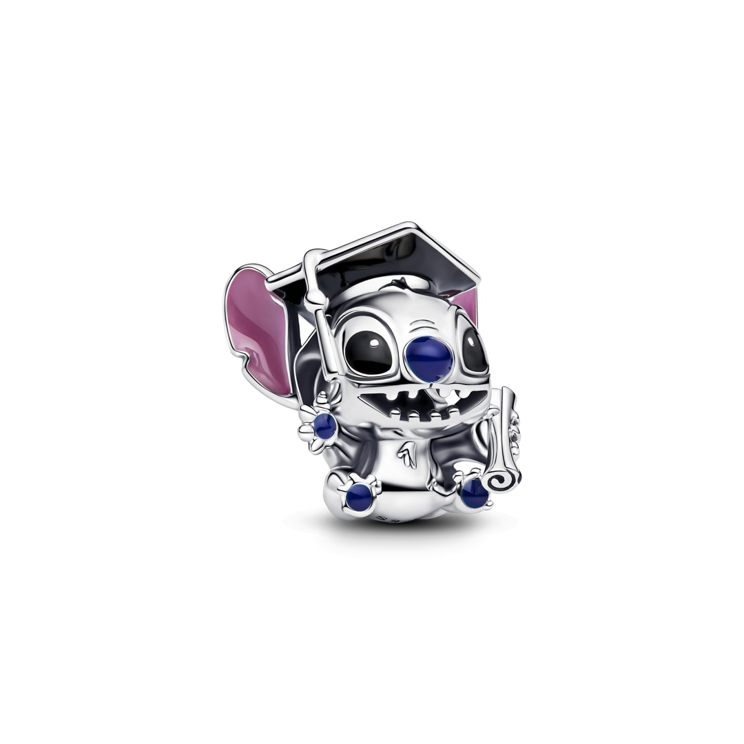 793789C01 | Pandora Moments x Disney Stitch Graduation Charm 925 Silver