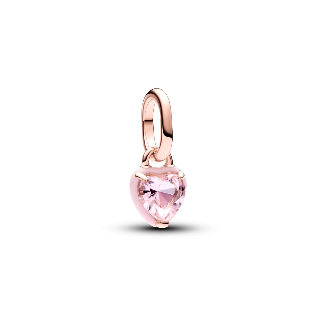 Pandora Rose ME Rosafarbenes Chakra-Herz Mini-Charm-Anhänger