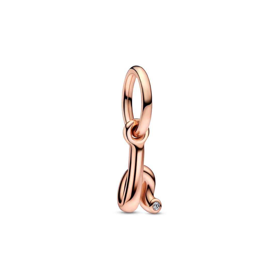 782462C01 | Pandora Rose Moments Letter h Script Alphabet Dangle Charm