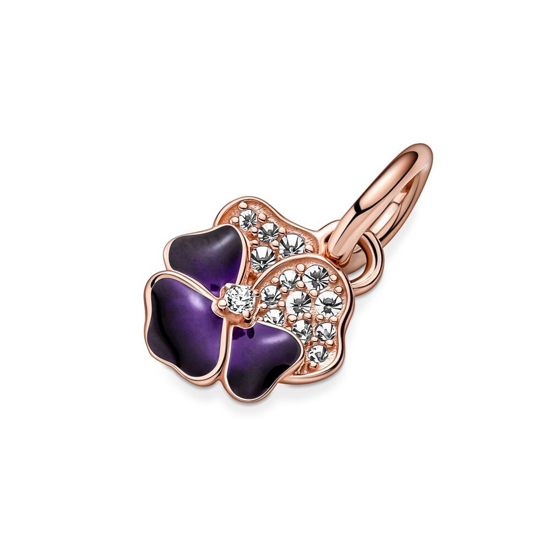 780776C01 | Pandora Rose Moments Charm Pendant Pensée Violet Foncé
