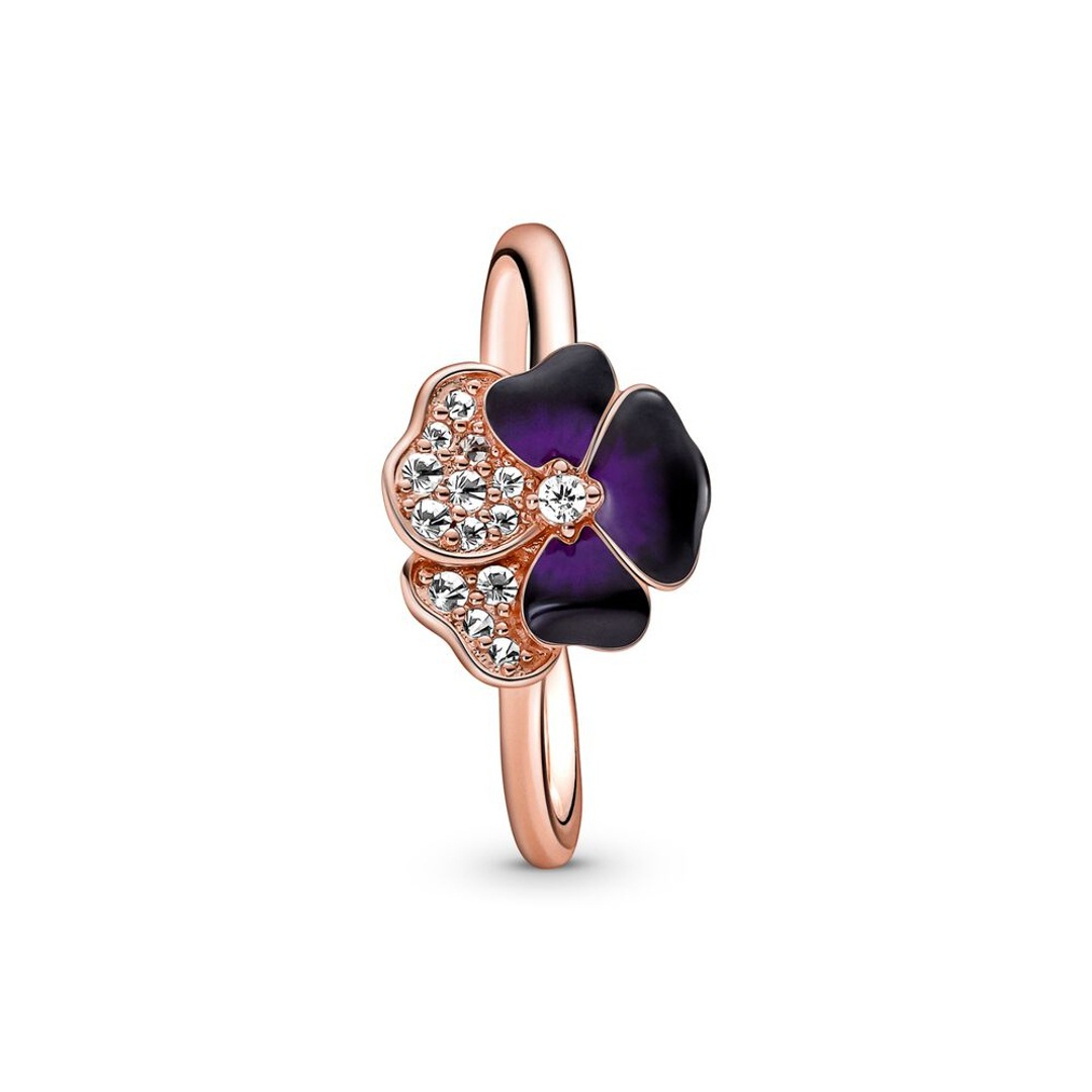 180764C01 | Pandora Rose Moments Bague Pensée Violet Foncé