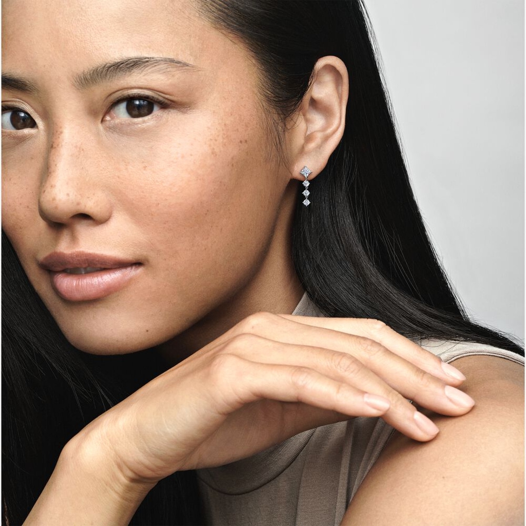 290045C01 | Pandora Timeless Pendants d'Oreilles Ronds & Carrés ...