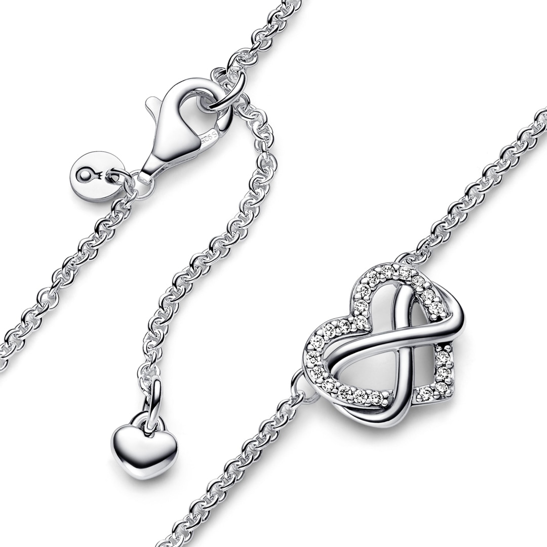 392666C01-50 | Pandora Timeless Collier Cœur Infini Scintillant Argent 925