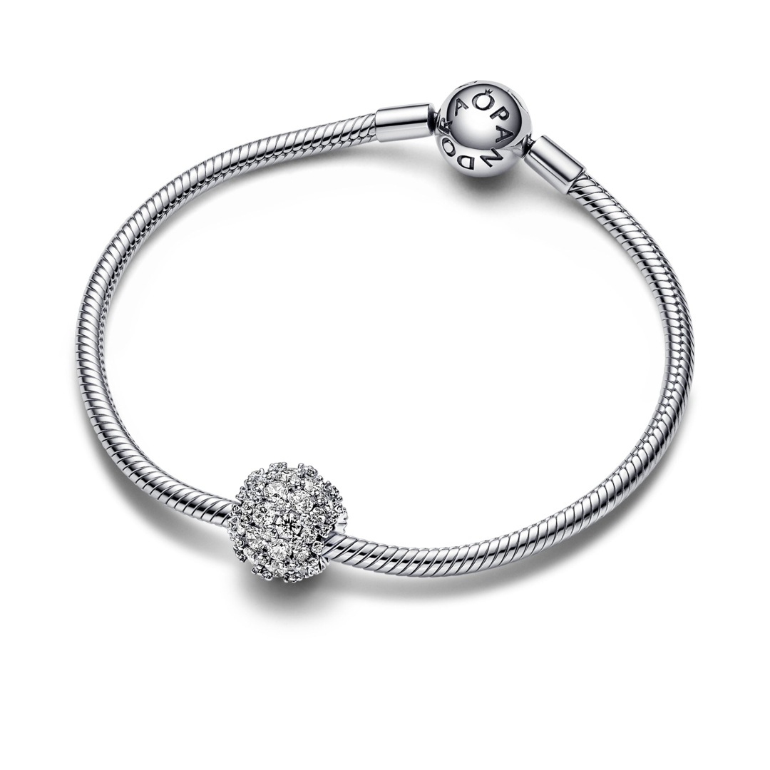 792630C01 | Pandora Moments Charm Rond Pavé Scintillant Argent 925